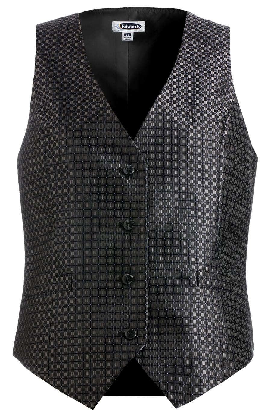 EDWARDS LADIES’ GRID BROCADE VEST | Uniforms Today